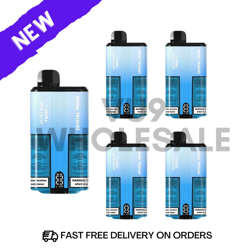 Blue Sour Raspberry Crystal Prime 25K Box Of 5 – VU9 Wholesale Store