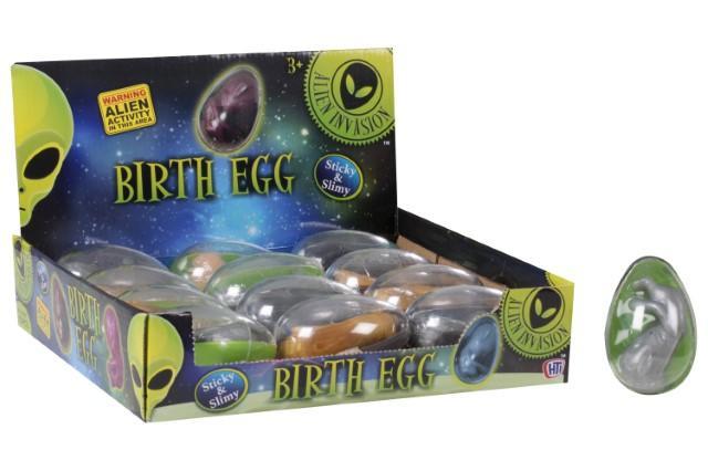 Childrens Alien Invasion Egg Putty Pod Sticky & Slimy Birth Egg 137392 ...