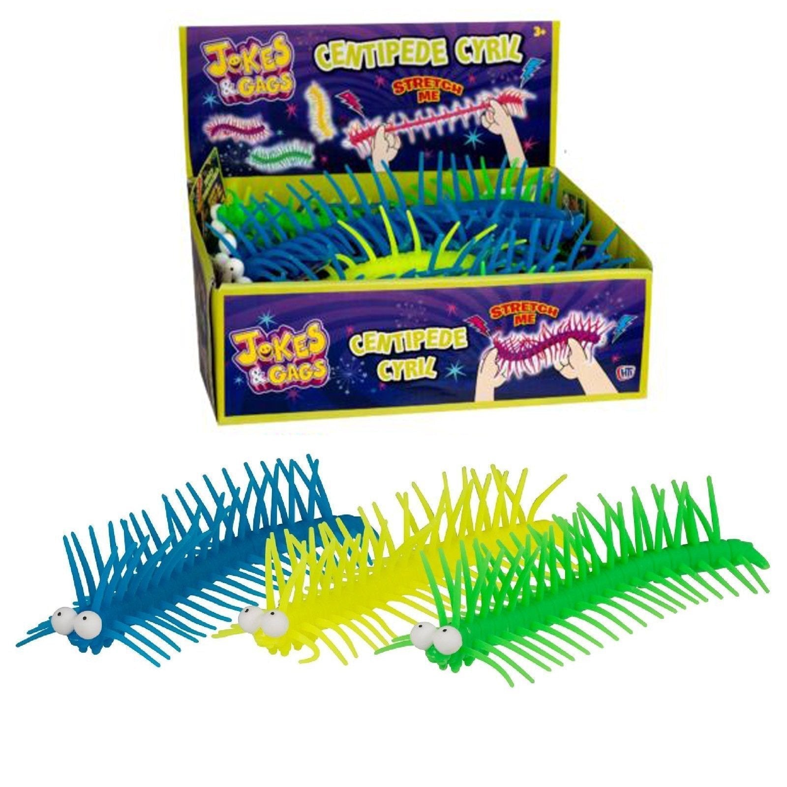 Stretchy Centipede Cyril Caterpillar Tactile Fiddle Worm Stress Fidget